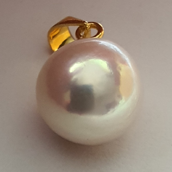 pandantiv argint 925 cu splendida perla naturala alba :: lovesilver.ro